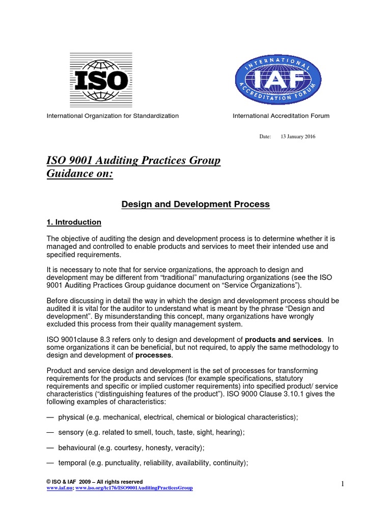 APG Design and Development 2015 | PDF | Verification And Validation | Audit