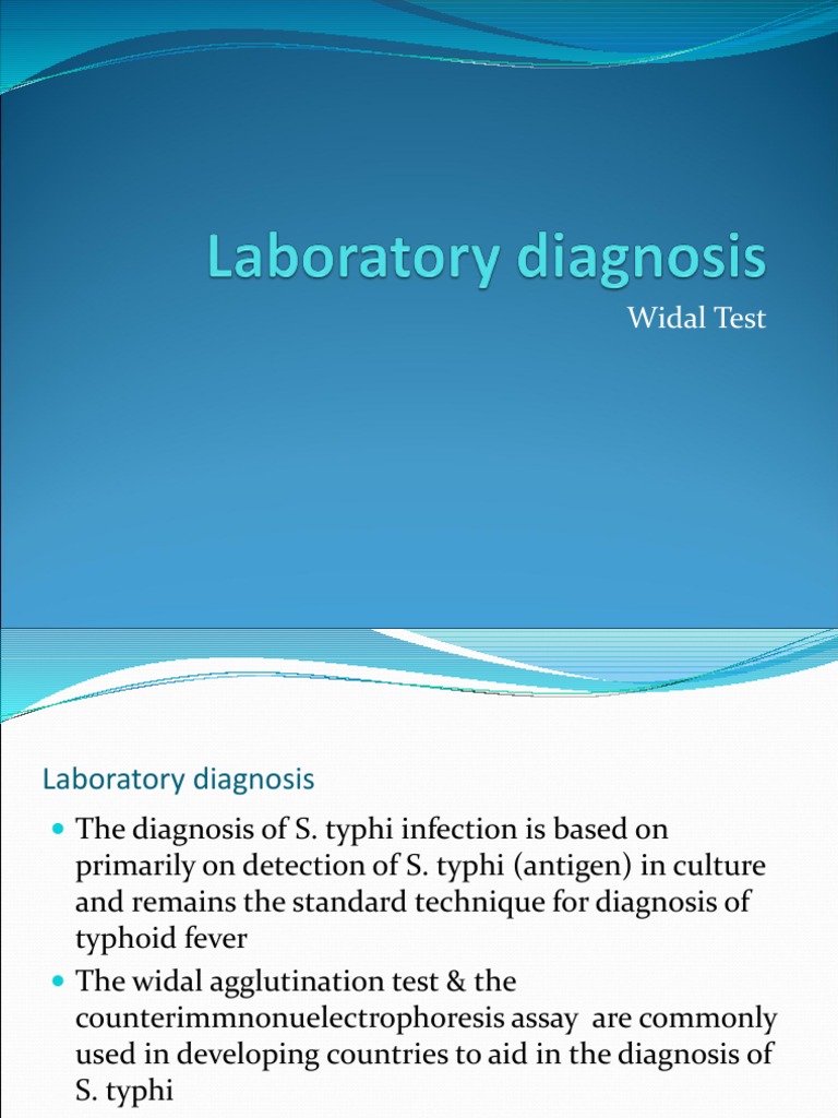 Widal Test | Epidemiology | Immunology