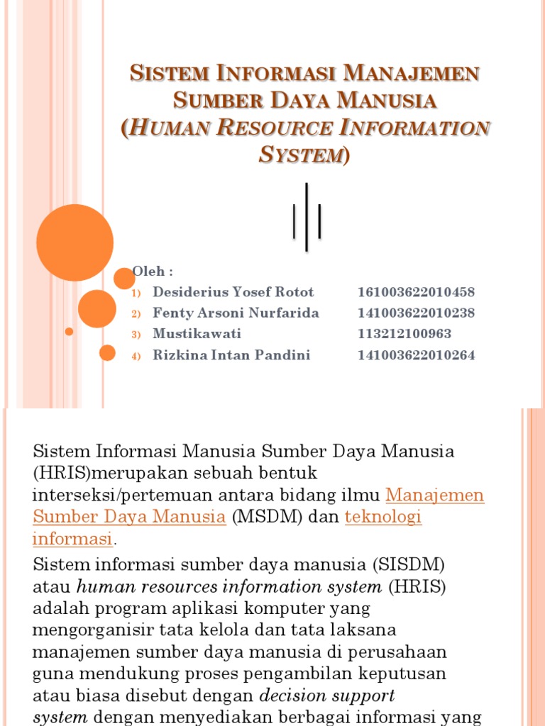 Sistem Informasi Manajemen Sumber Daya Manusia | PDF