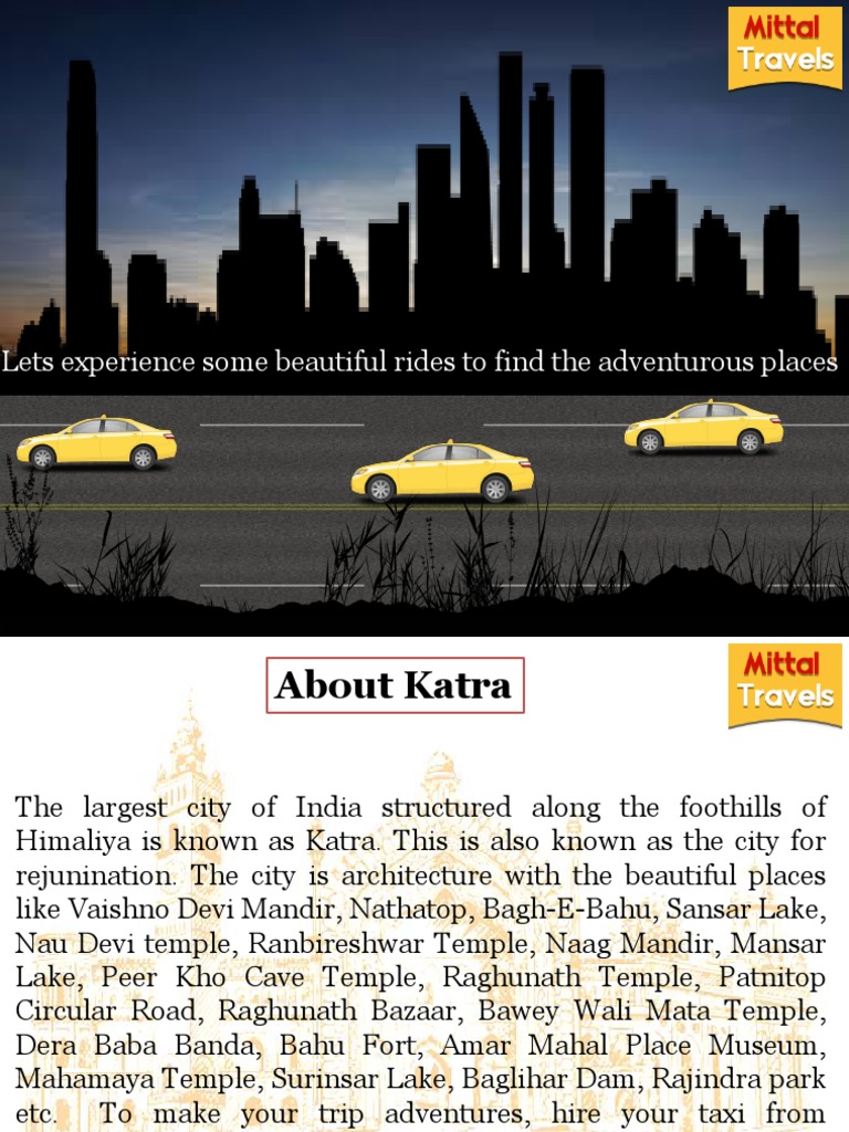 Chandigarh To Katra Taxi | PDF
