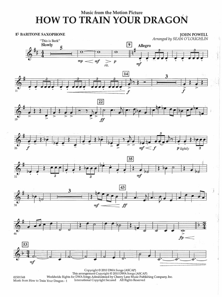 Baritone Sax How To Train Dragon | PDF | Music Production | Media Freedom