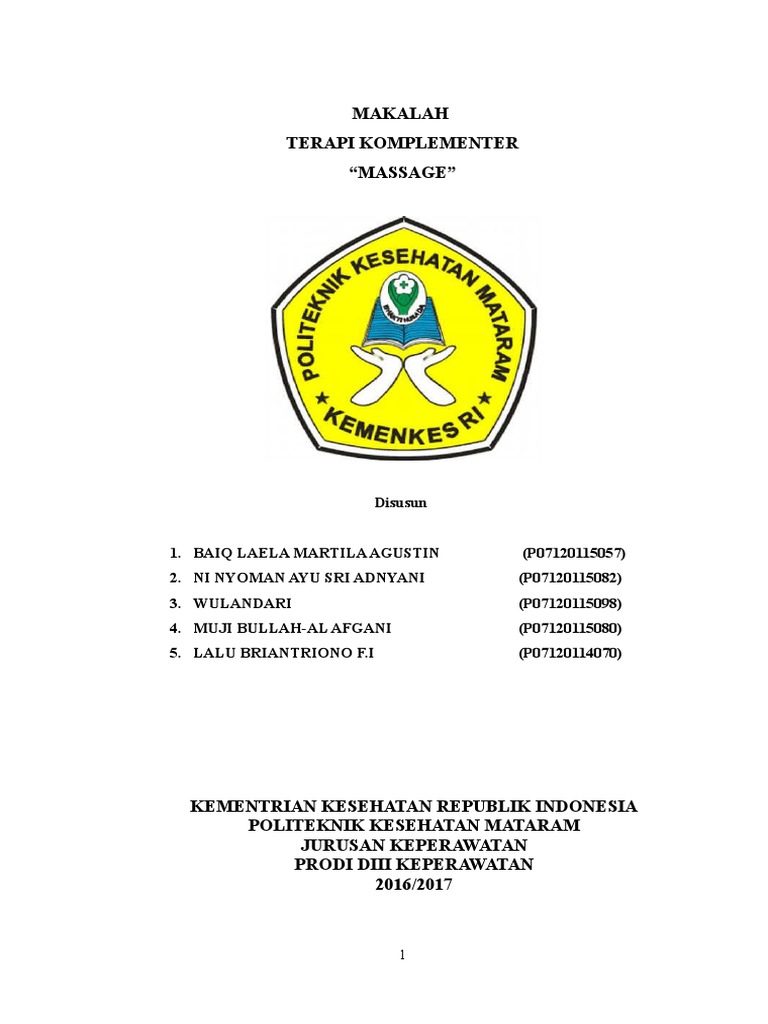 Makalah Kep Komplementer Pak Hasbi | PDF