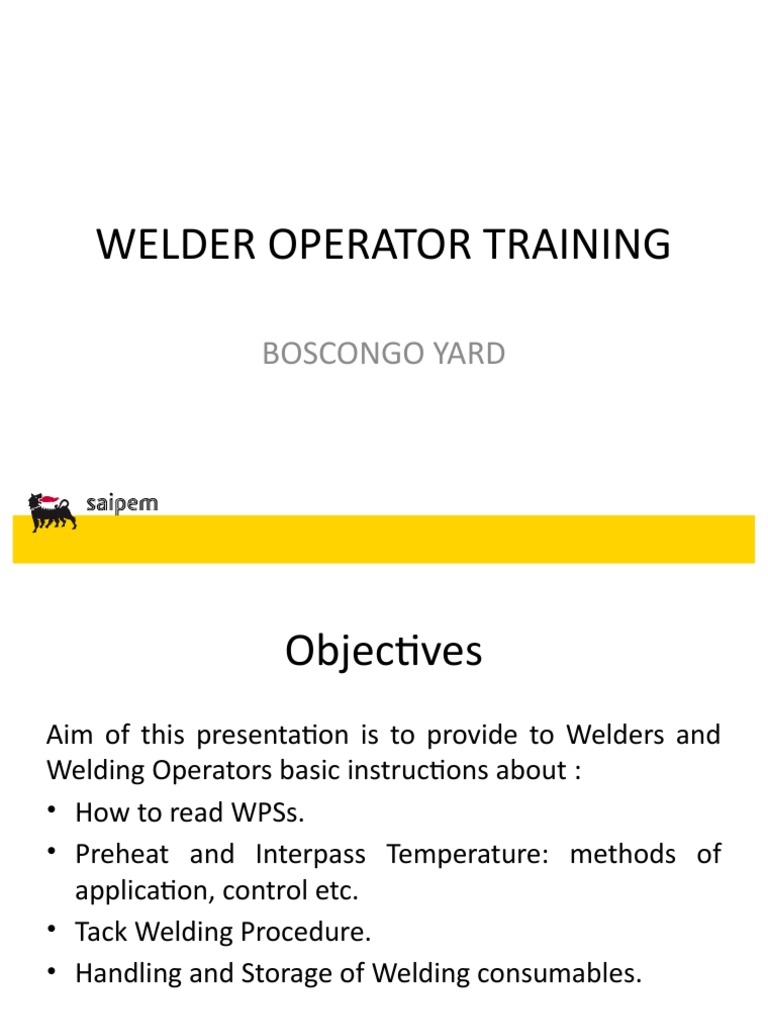 Welder Operator Training | PDF | Welding | Construction