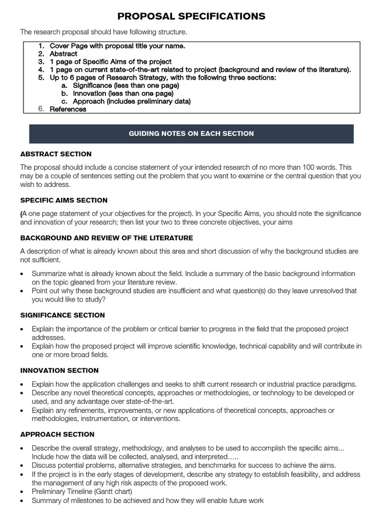 Proposal Specifications | PDF | Justification | Psychological Concepts