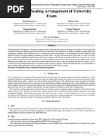 Exam Hall Seat Arrangement System | PDF