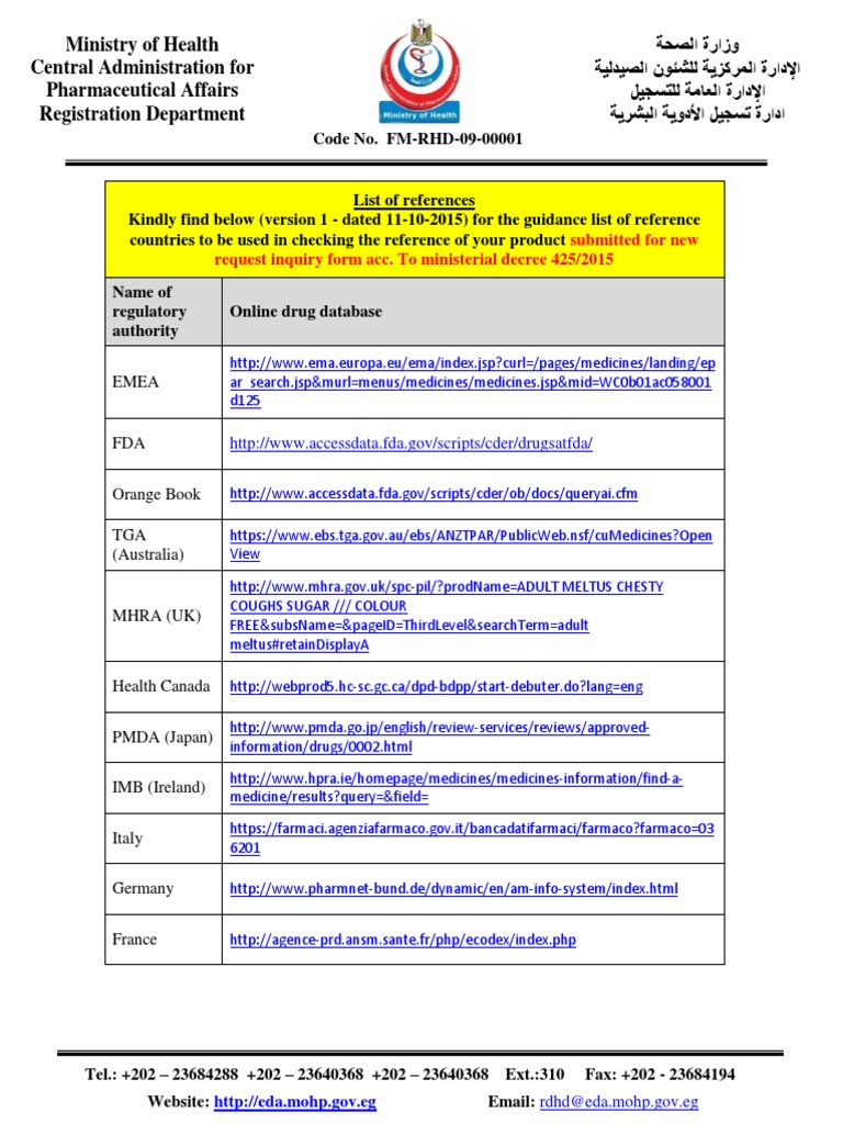 785 - List of References For Submission of New Request Inquiry Form ...