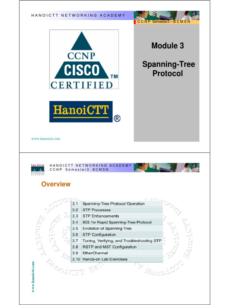 Module 3 - Spanning-Tree Protocol PDF | PDF | Network Switch | Networks