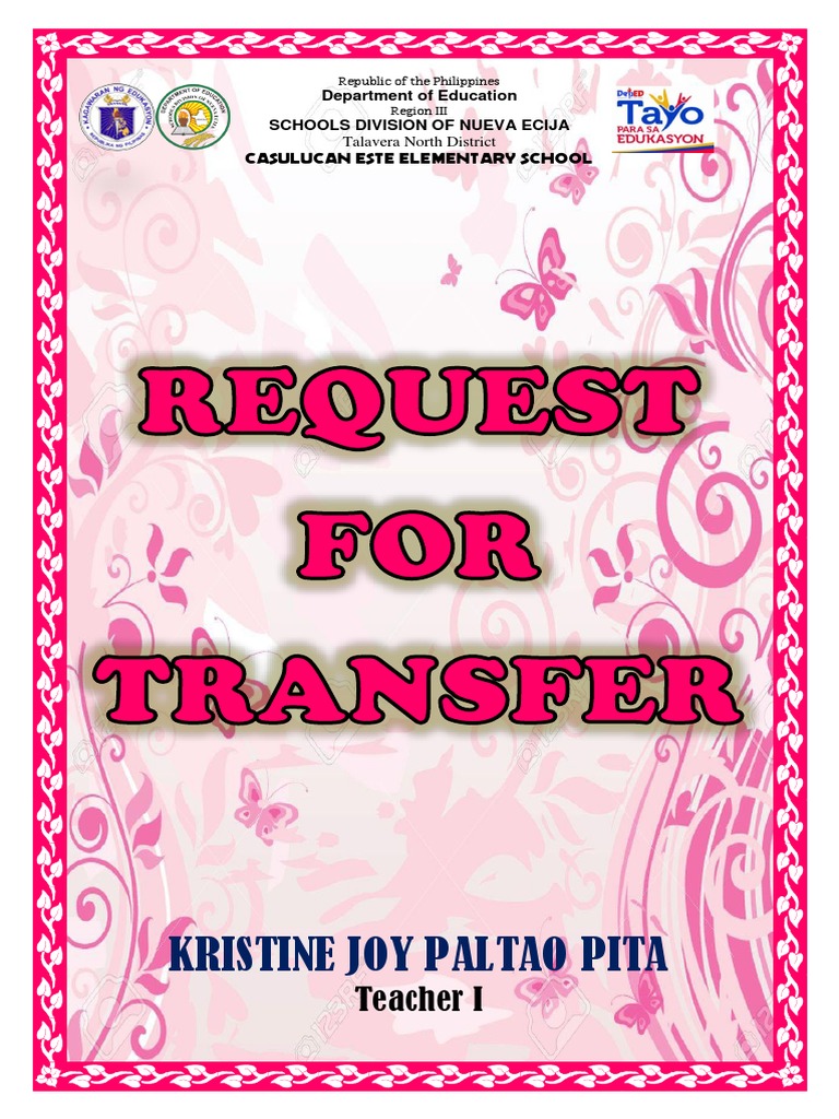 Cover Request For Transfer | PDF