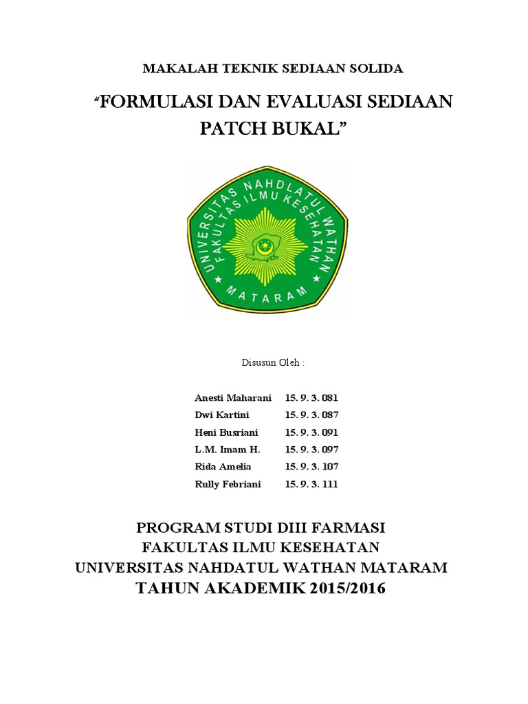 Makalah Patch Bukal Print PDF | PDF | Sains & Matematika