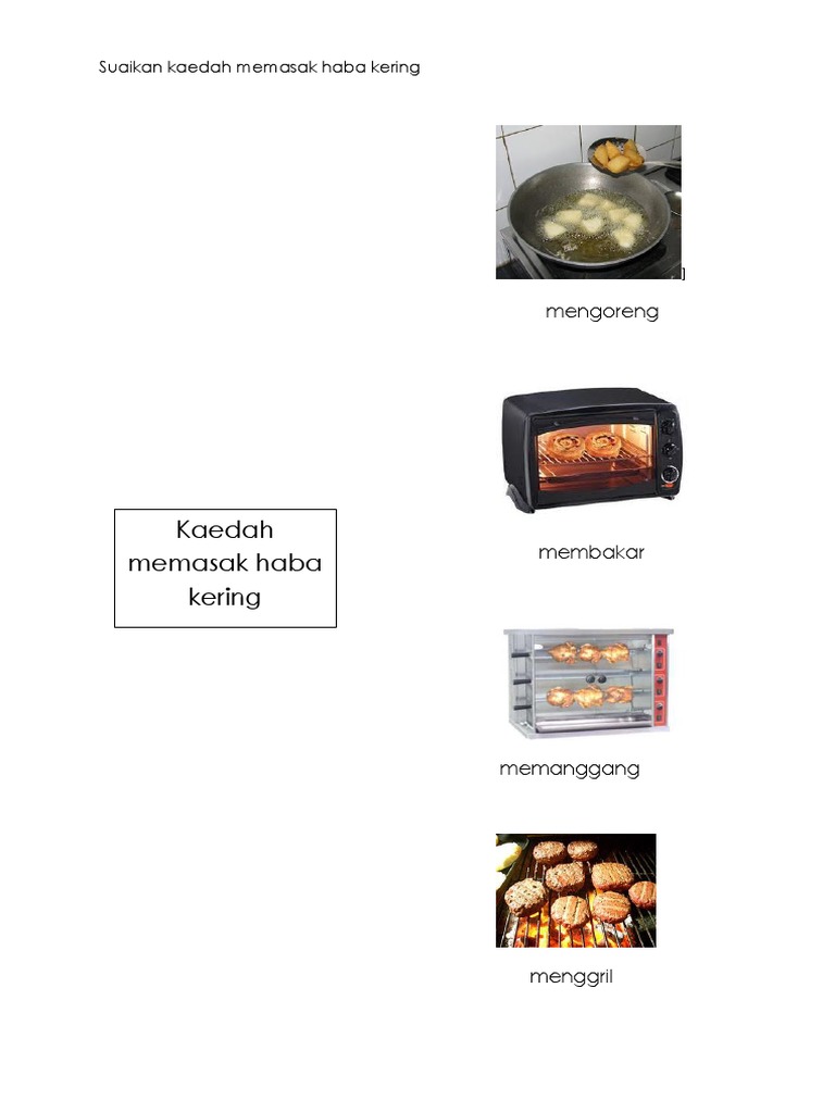 Suaikan Kaedah Memasak Haba Kering | PDF
