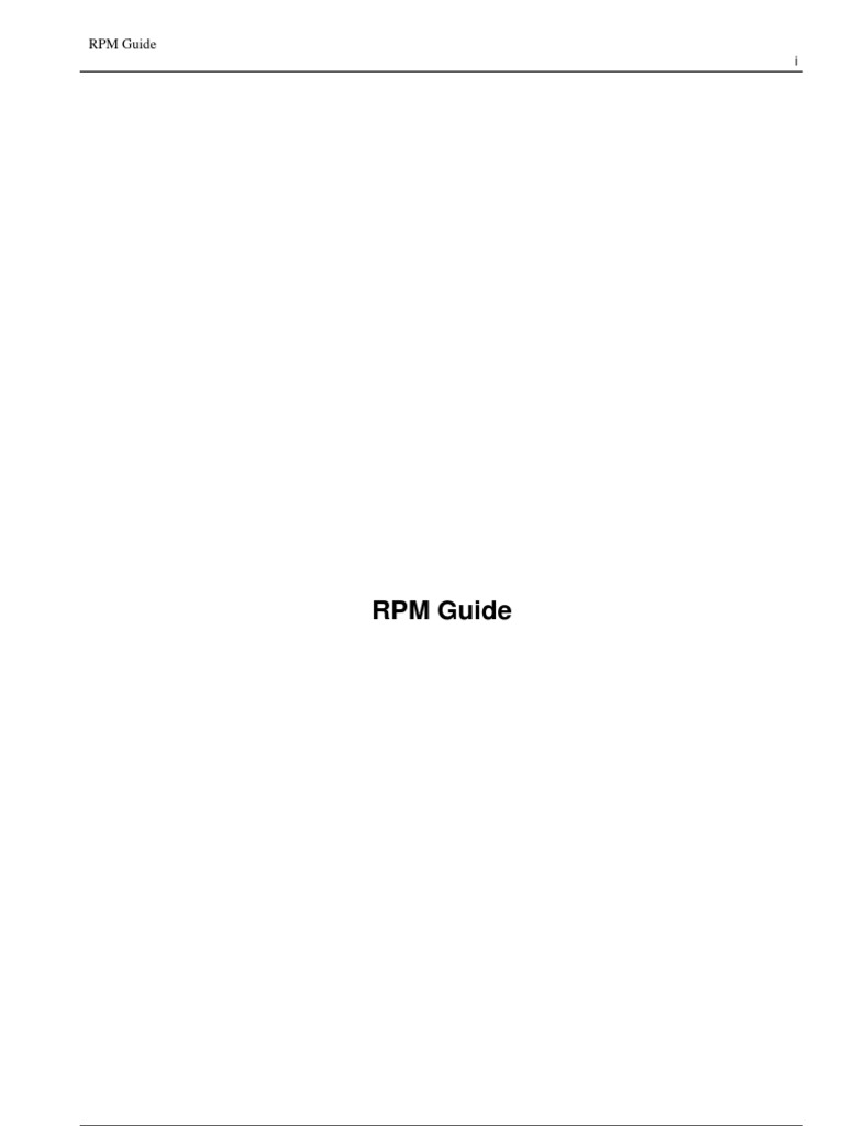 RPM Guide | Download Free PDF | Software Development | Information ...