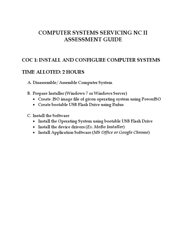 Computer Systems Servicing NC II Guide | PDF | Personal Computers ...