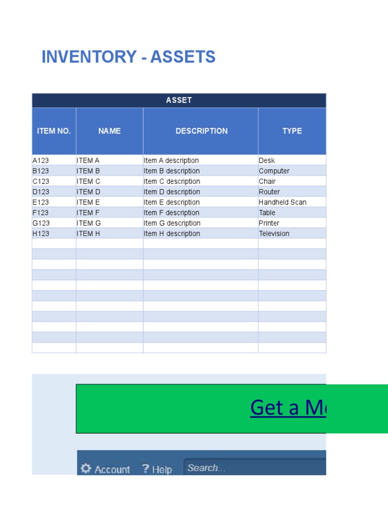 Inventory Asset Tracking Template | PDF | Inventory | Computing