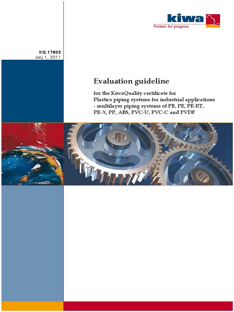 Kiwa Guia de Evaluación | PDF | Polyethylene | Pipe (Fluid Conveyance)