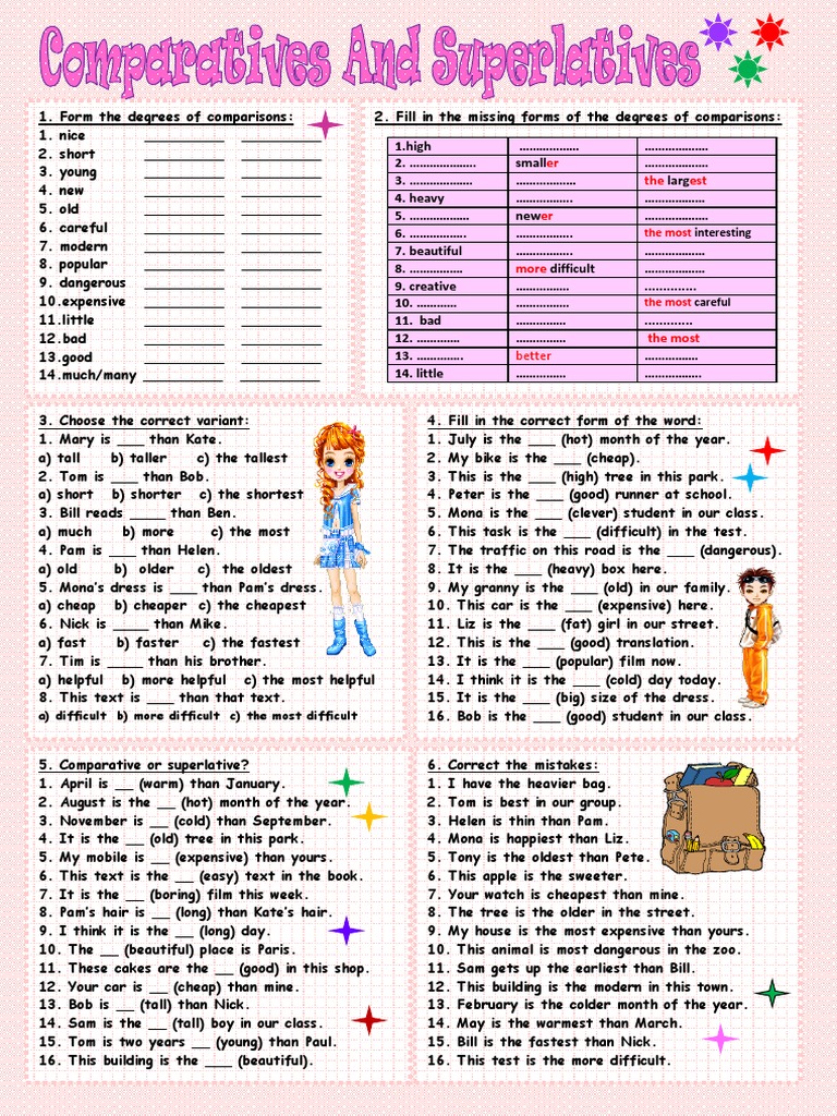 Comparatives and Superlatives | PDF | Grammar