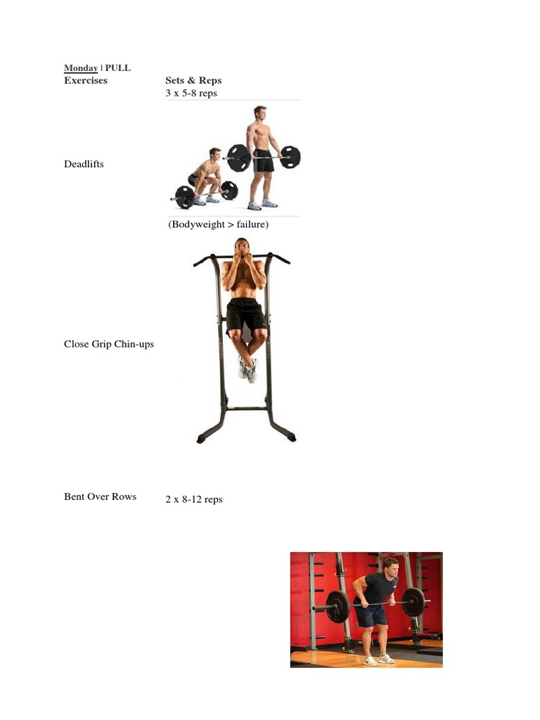 Push Pull Routine | PDF | Individual Sports | Weight Training