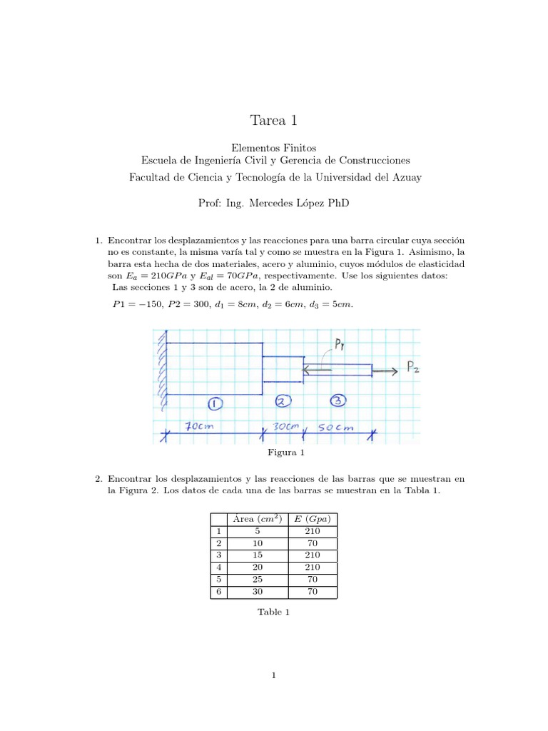 Ejercicio EF G2 | PDF | Método de elementos finitos | Ecuaciones