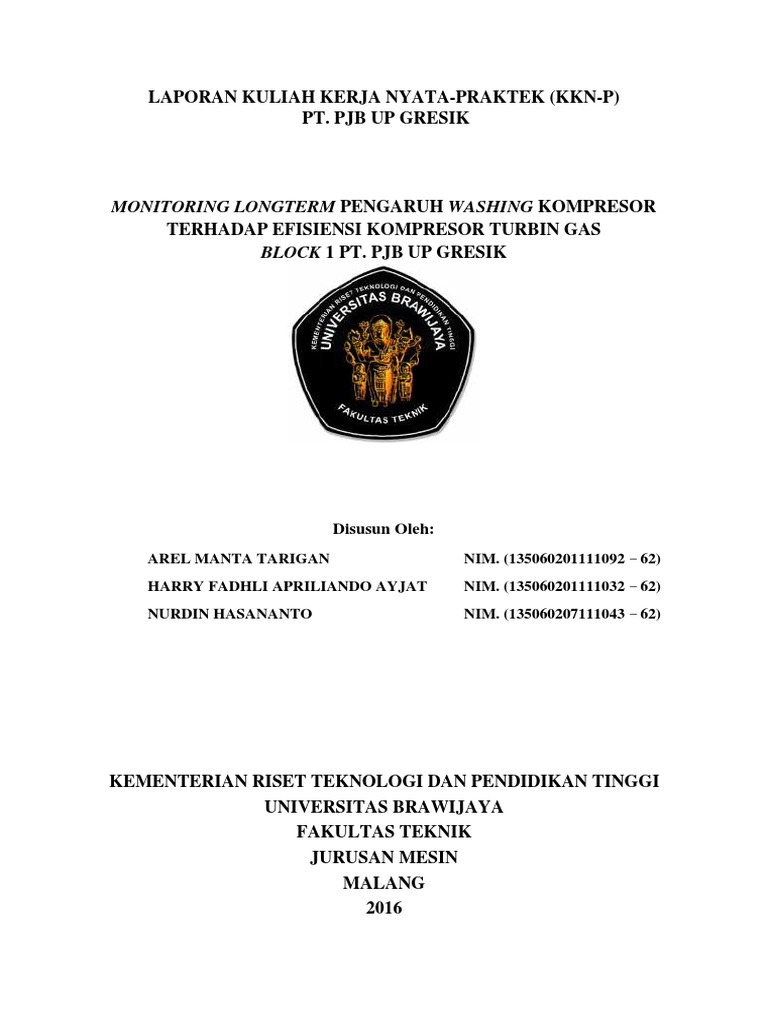 Laporan PKL PT. PJB Up Gresik. Monitoring Longterm | PDF