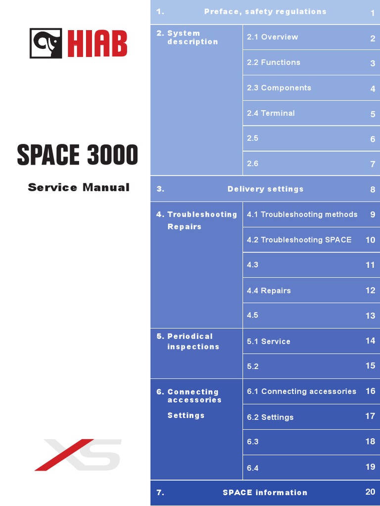 PACE 3000 Service Manual PDF | PDF | Crane (Machine) | Switch