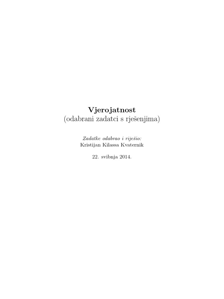 Vjer Zadatci PDF | PDF