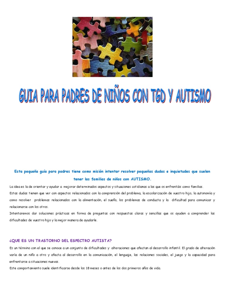 para Padres Tea | PDF | Autismo | Comportamiento