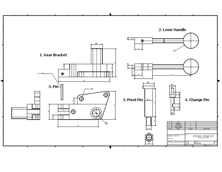 Lever Handle: Lathe Gear - Change Lever | PDF