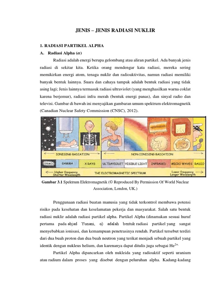 Jenis Radiasi Nuklir | PDF | Sains & Matematika