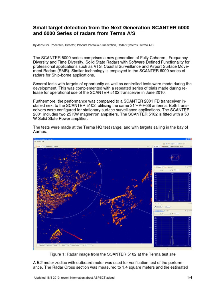 SCANTER 5000/6000 Radar Performance Tests | PDF | Radar | Rain