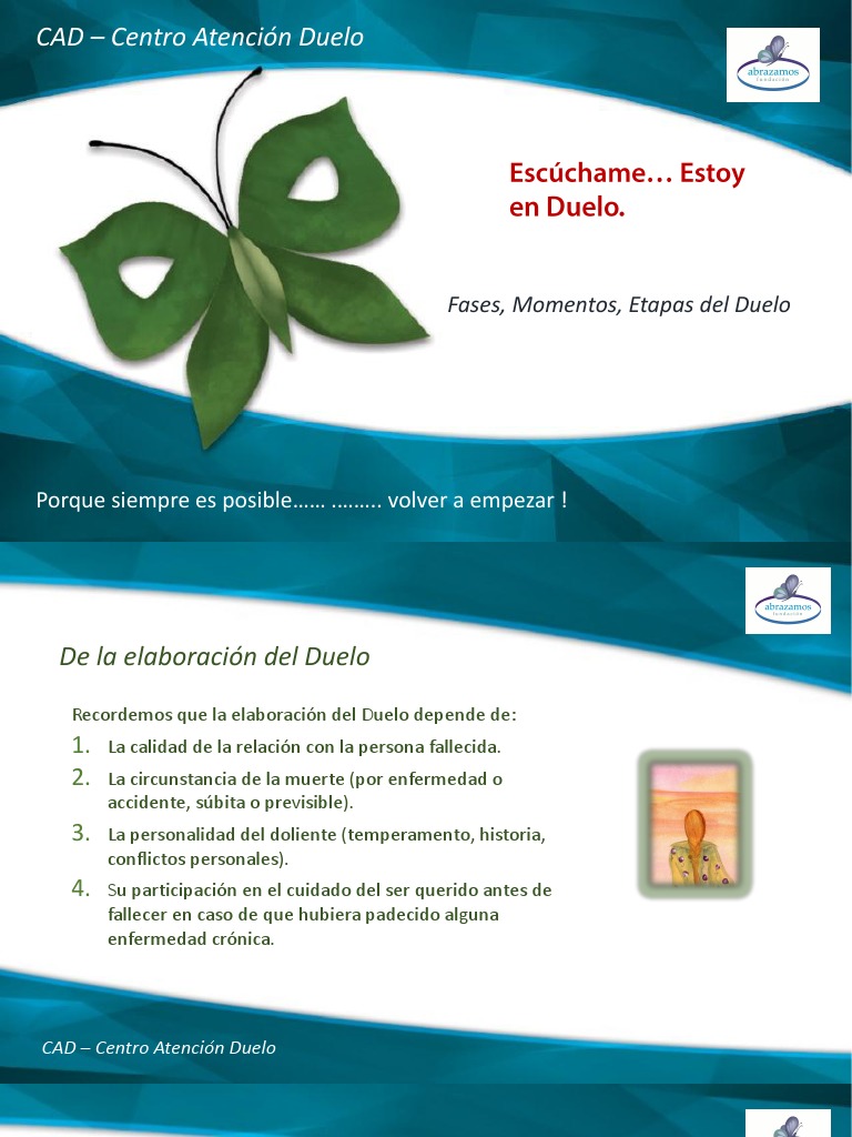 Etapas del duelo según la psicóloga Catherine Sanders | PDF | Dolor ...