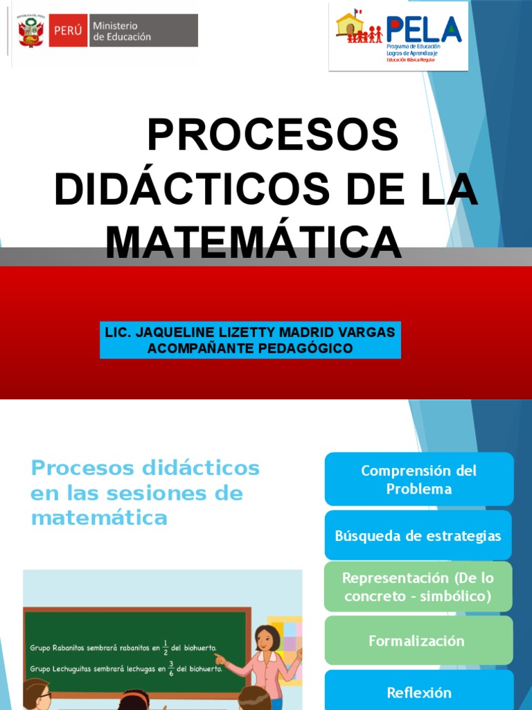 Procesos didácticos de la matemática | PDF | Enseñanza de matemática ...