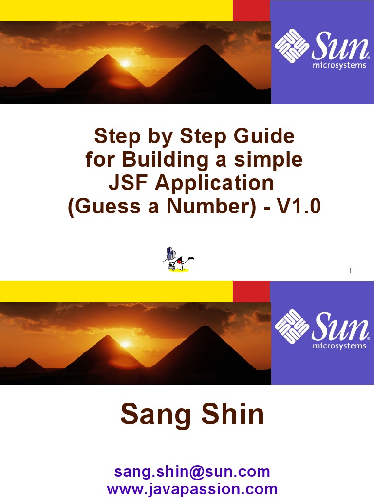 Step by Step Guide For Building A Simple JSF Application (Guess A Number) - V1.0 | PDF | Java ...