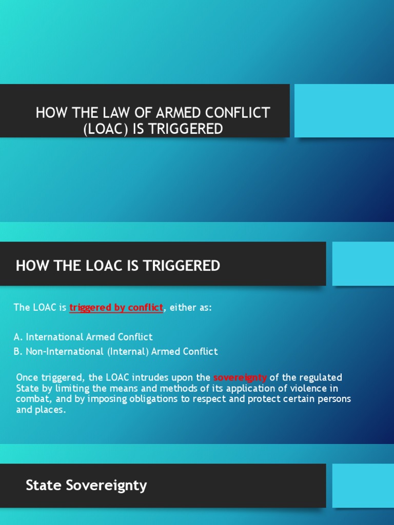 How The Loac Is Triggered | PDF | Geneva Conventions | International ...
