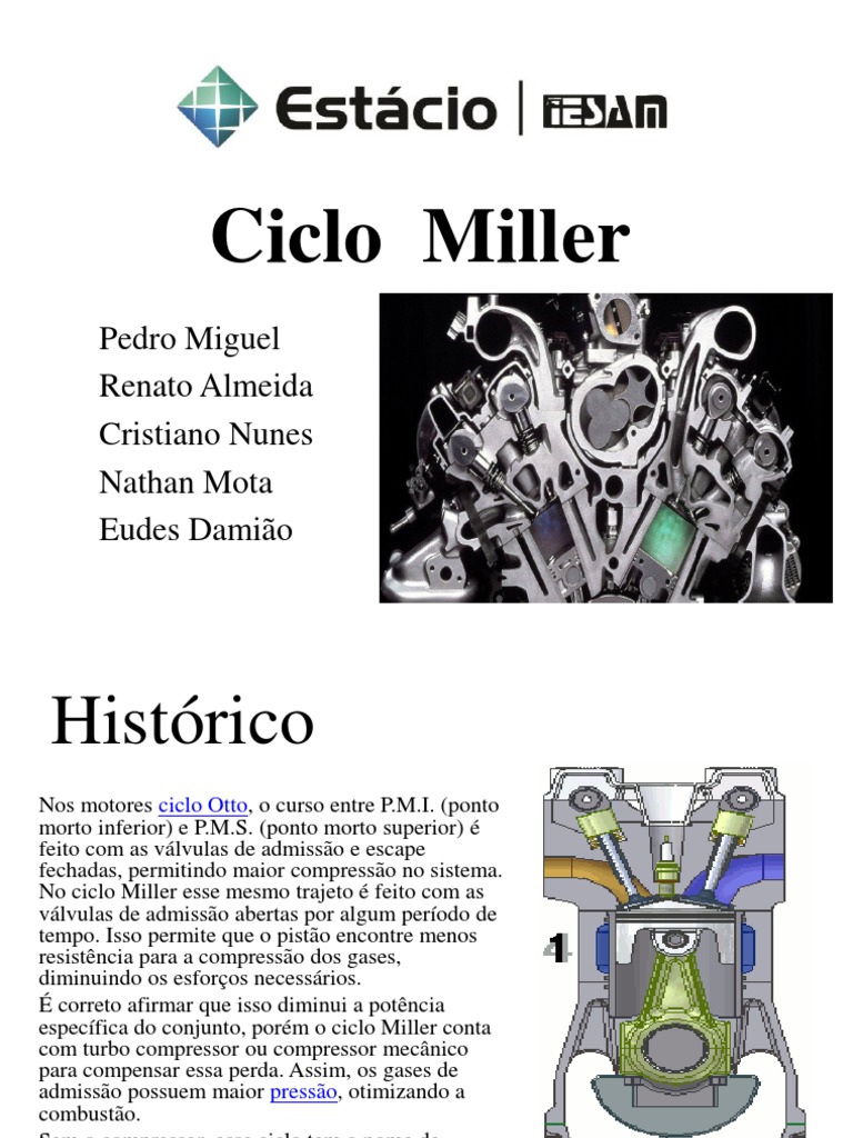 Ciclo Miller Pedro | PDF | Motor de Combustão interna | Máquinas