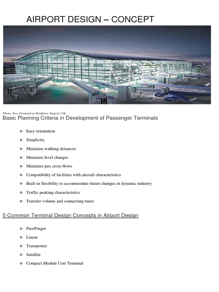 Airport Design | PDF | Airport | Traffic Congestion