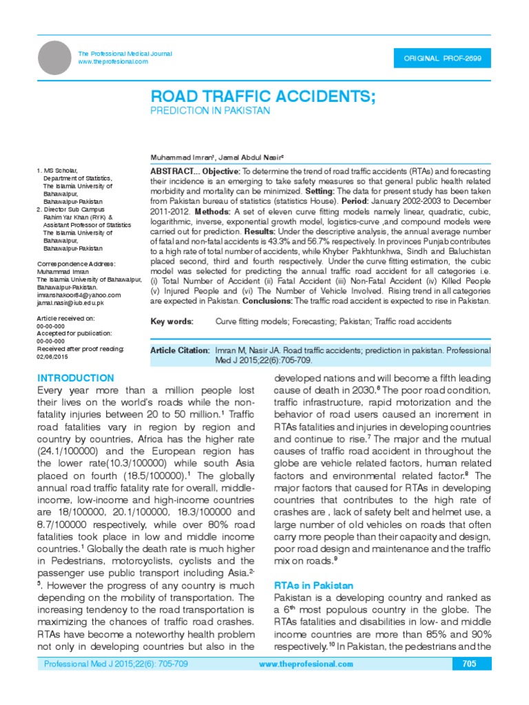 Road Traffic Accidents | PDF | Traffic Collision | Regression Analysis