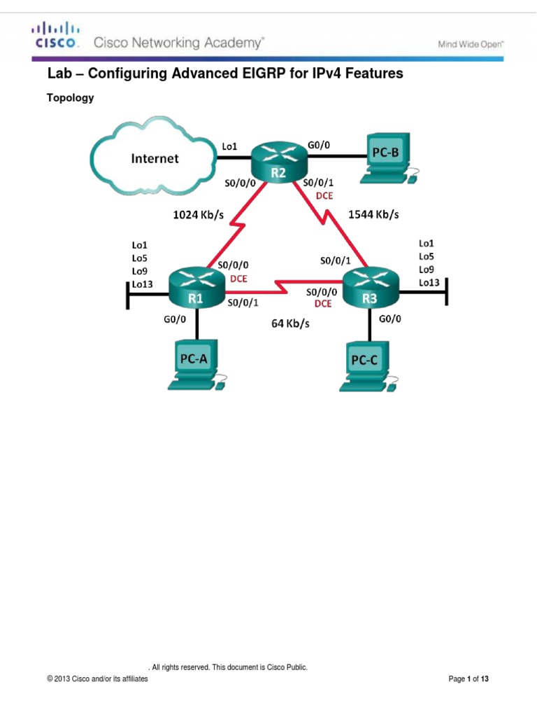 6.2.3.8 Lab - Configuring Multiarea OSPFv2 Final | PDF | Ip Address | Routing