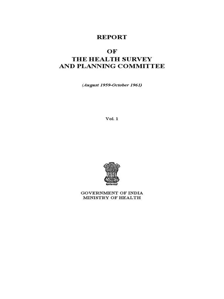 Bhore Committee | PDF | Public Health | Nursing