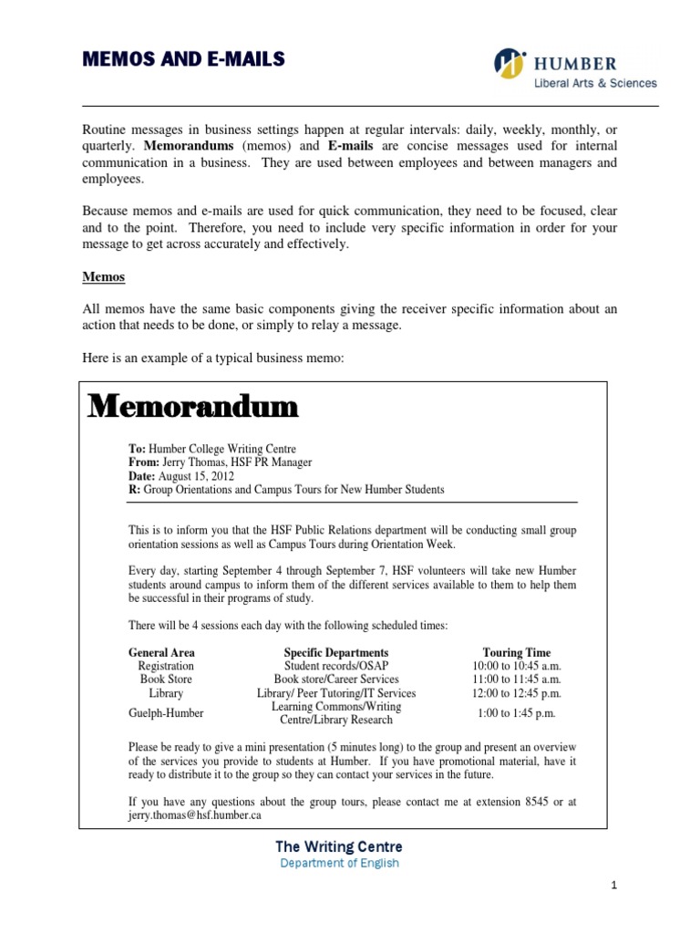 Memos and Emails | Memorandum | Email | Free 30-day Trial | Scribd
