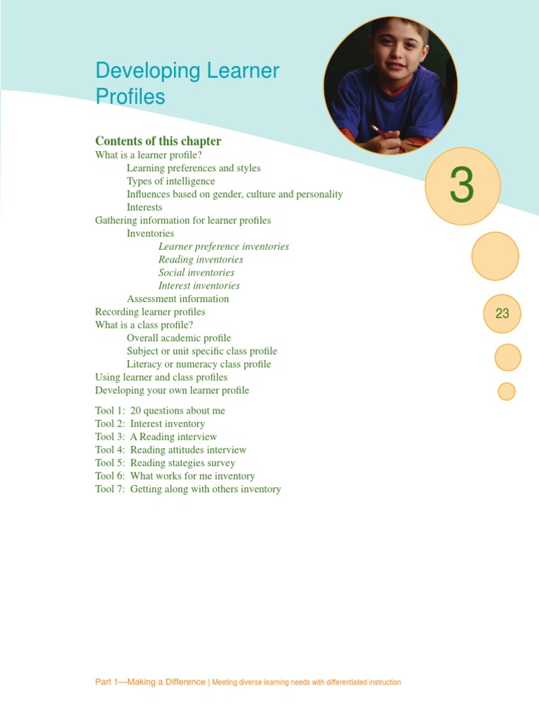 Learner Profile | PDF | Differentiated Instruction | Learning Styles