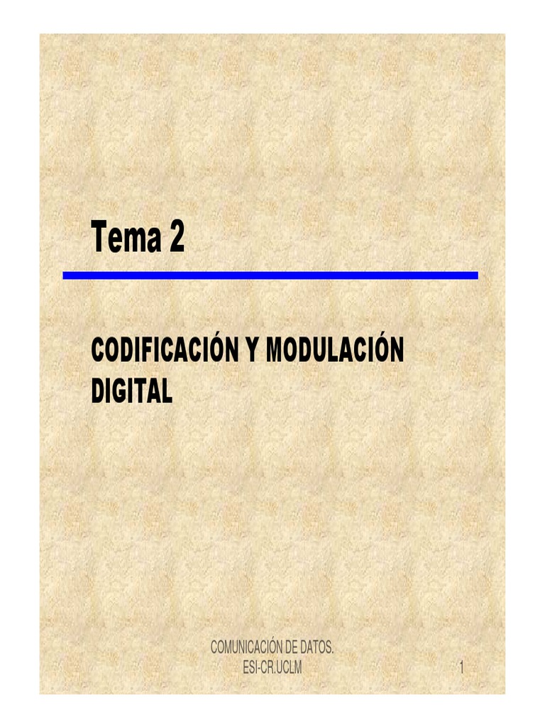 Tipos de Codificacion Digital PDF | PDF | Protocolos de capa física | Radio