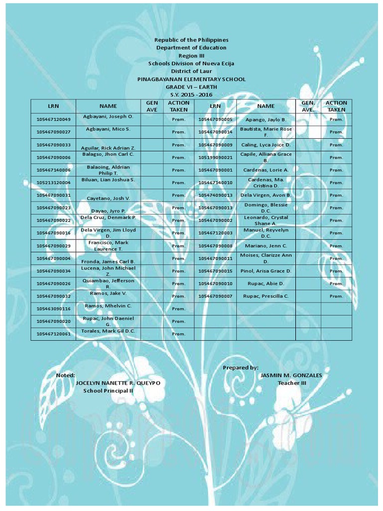 Form 137 Cover | PDF | Sports