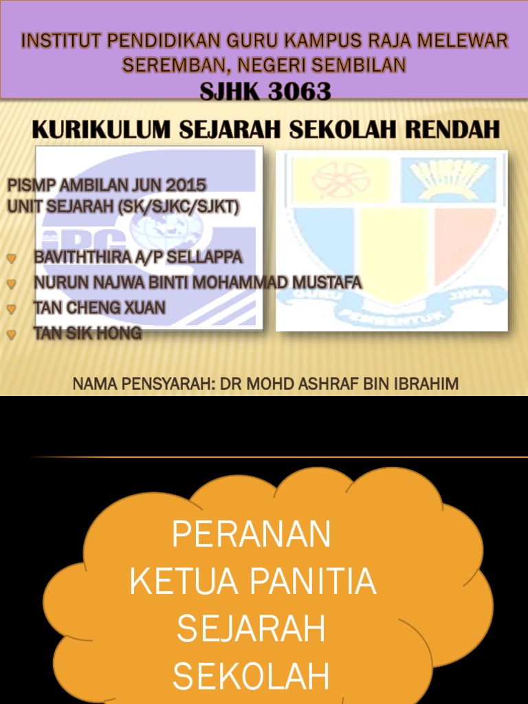 Bab 6 Peranan Panitia Sejarah | PDF