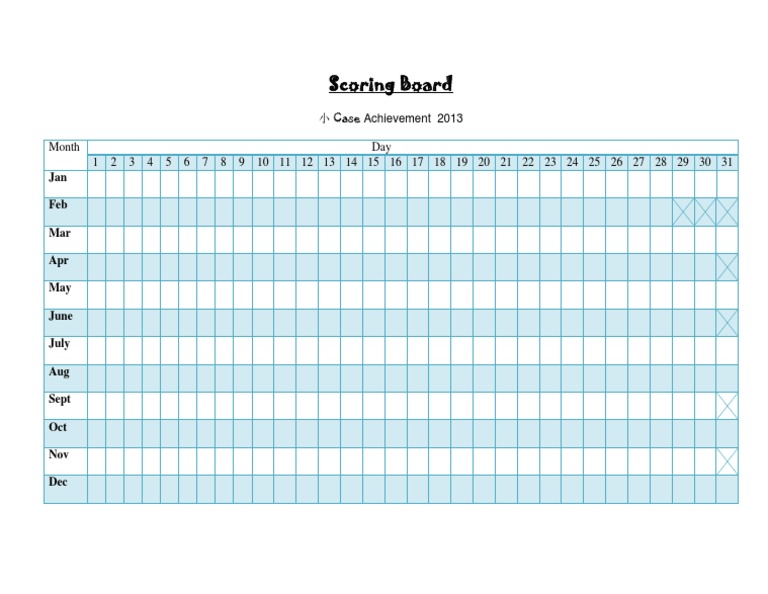 Scoring Board | PDF | Home & Garden