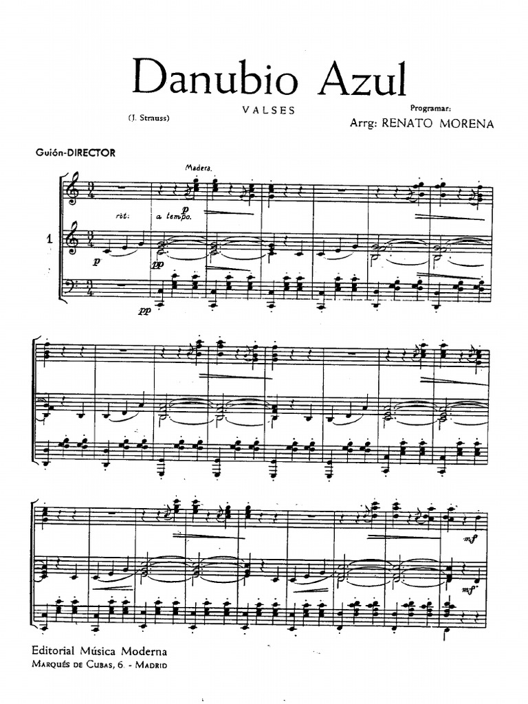 Danubio Azul-Valses-Johann Strauss-Renato Morena-005-09 PDF | PDF