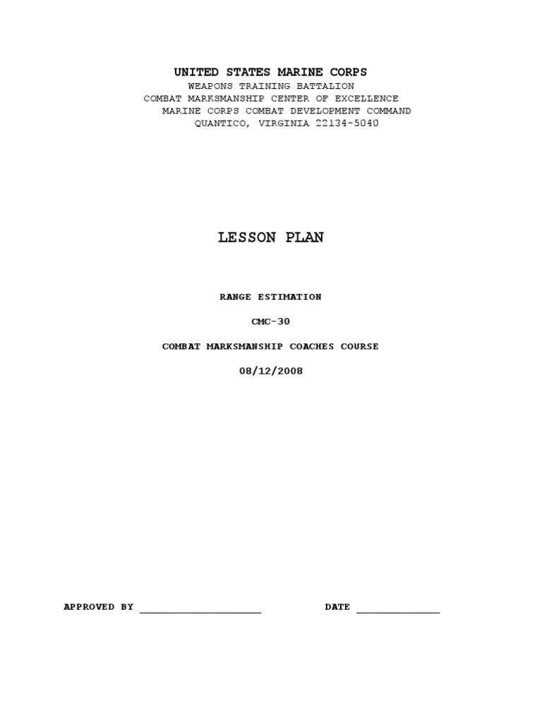 CMC-30 Range Estimation | PDF | Rifle | Metre