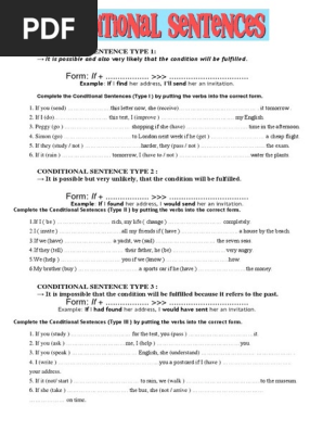 Conditionals Type 3 Esl Grammar Exercises Worksheet