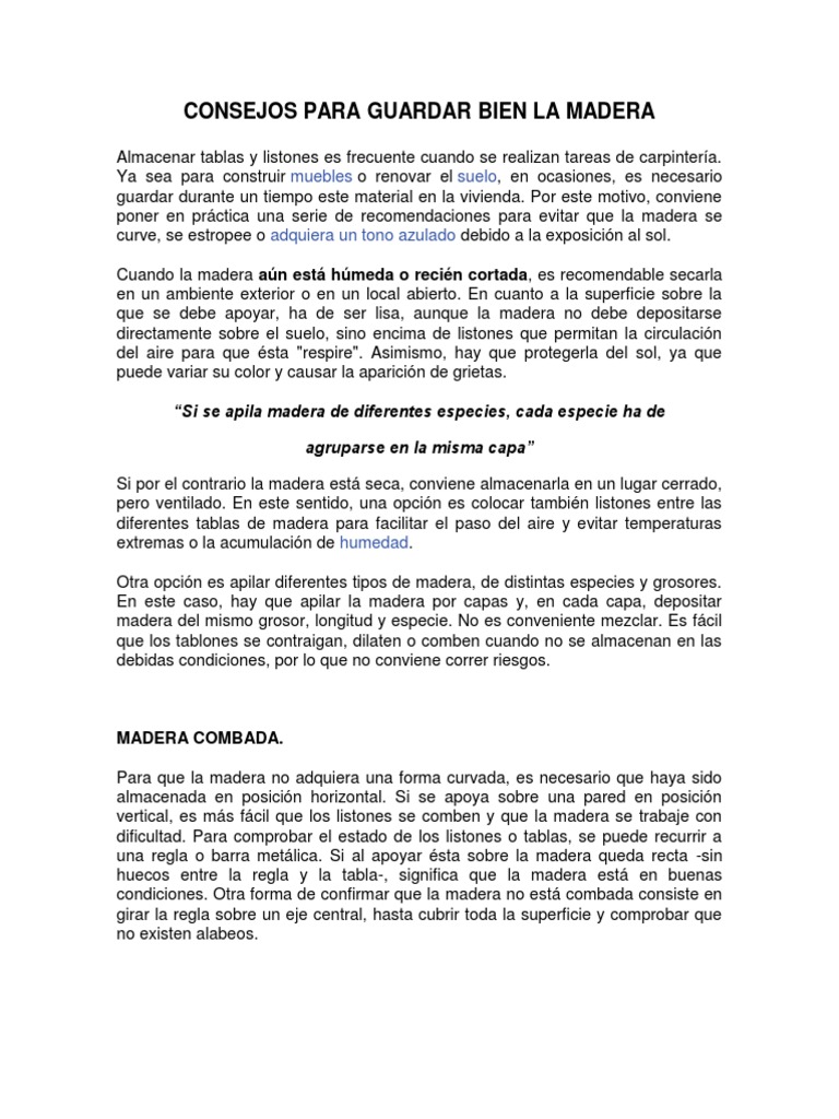 Acopio de Madera | PDF | Madera | Naturaleza