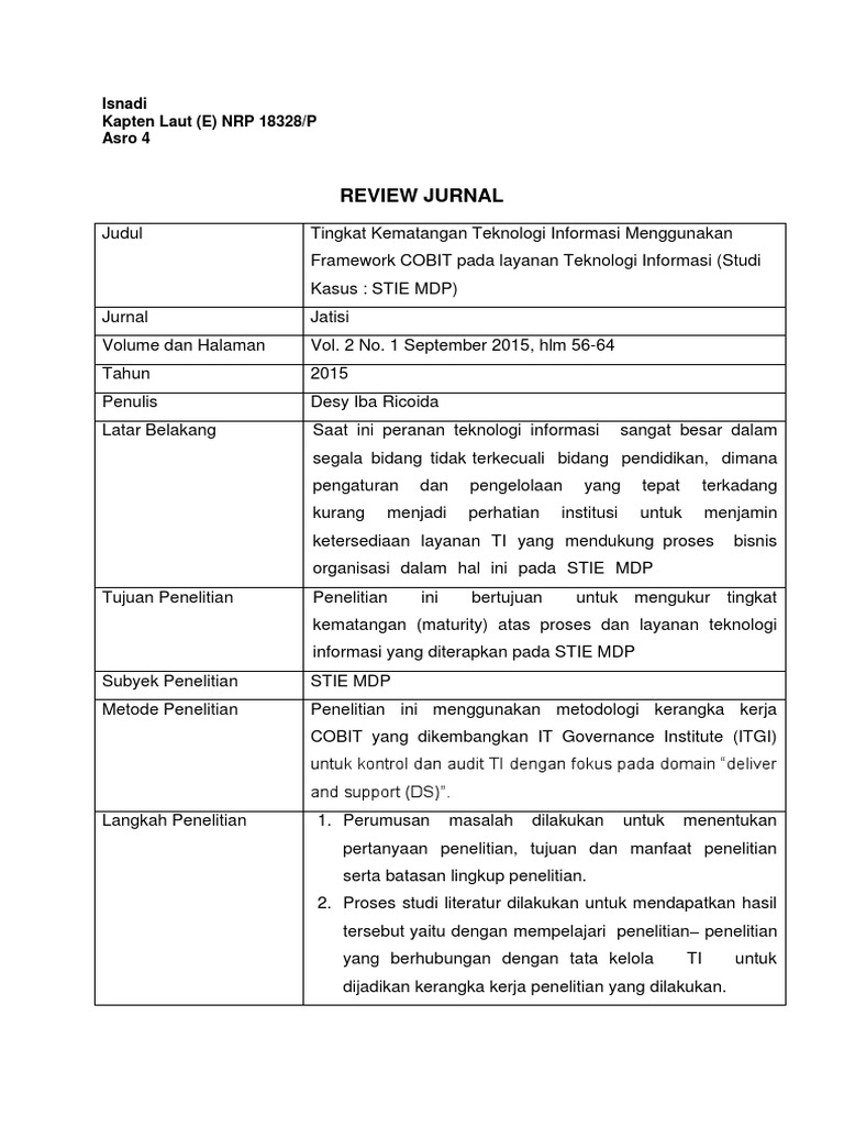 Tugas Review Jurnal 1 | PDF
