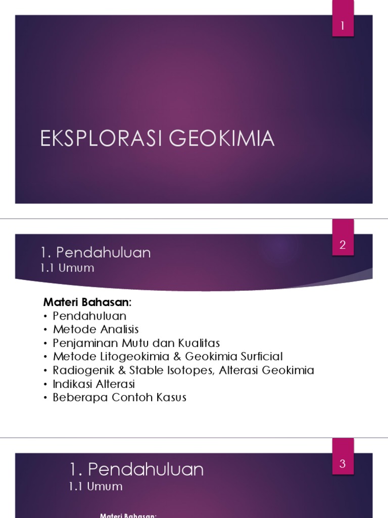 Eksplorasi Geokimia | PDF