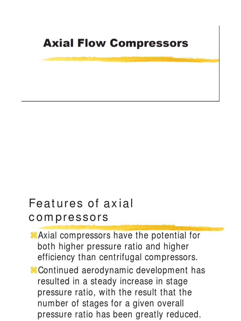 Axial Compressor | PDF | Turbine | Gas Technologies